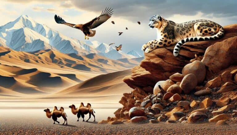 Animals in Gobi Desert